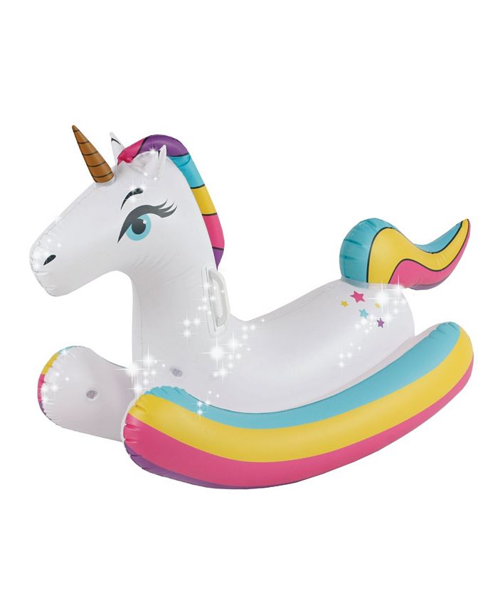 Splash Buddies inflatable Rocking Unicorn Pool Float Ride - Macy's