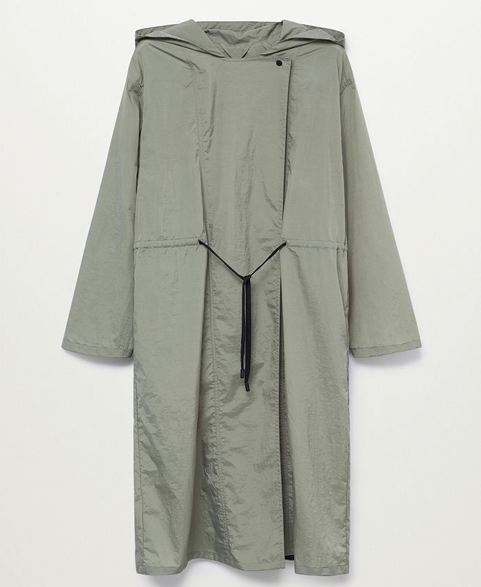 MANGO Foldaway Water-Repellent Raincoat - Macy's