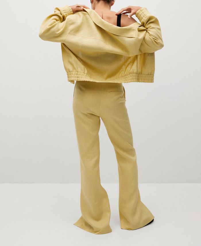 MANGO Linen Jacket - Macy's