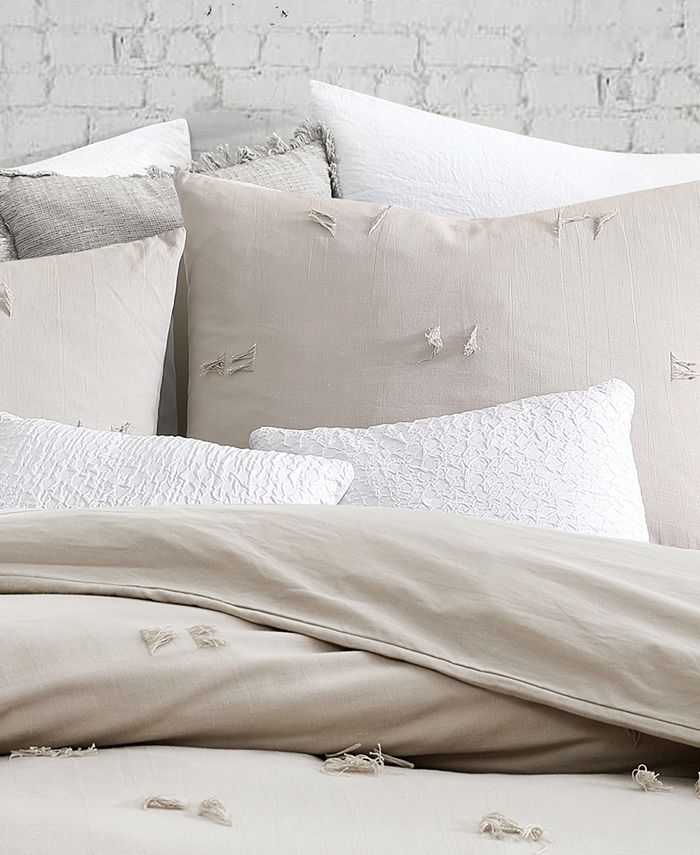 DKNY Textured Fringe King Comforter Set - Macy's