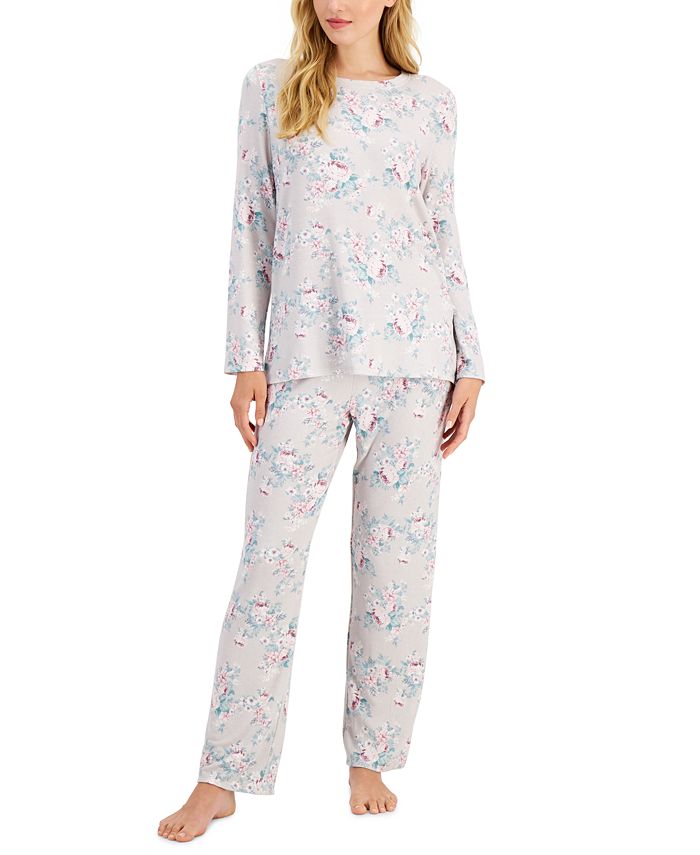 Charter Club Printed Hacci Pajama Set, Created for Macy's - Macy's