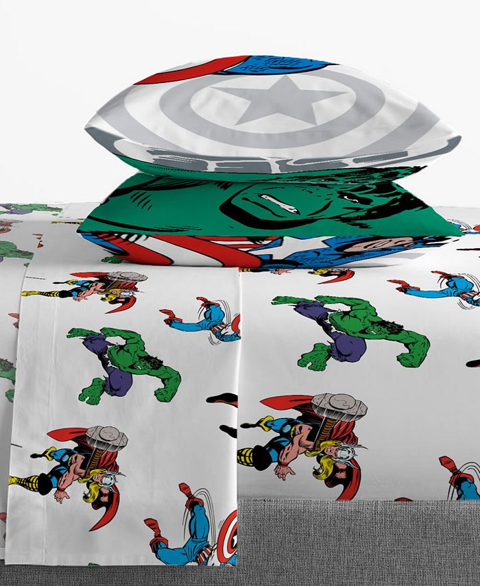 Avengers Comic Cool Queen Bed Set, 5 Pieces - Macy's