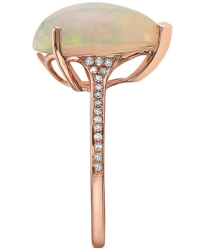 EFFY Collection EFFY® Ethiopian Opal (3-7/8 ct. t.w.) & Diamond (1/8 ct ...