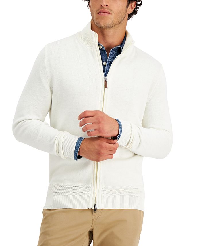 Club Room Men's Regular-Fit Full-Zip Cardigan, Created for Macy's - Macy's