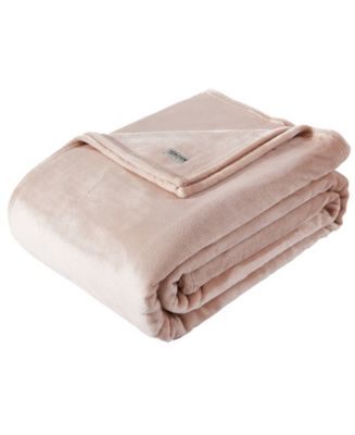 Kenneth Cole Reaction Solid Ultra Soft Plush Blankets - Macy's
