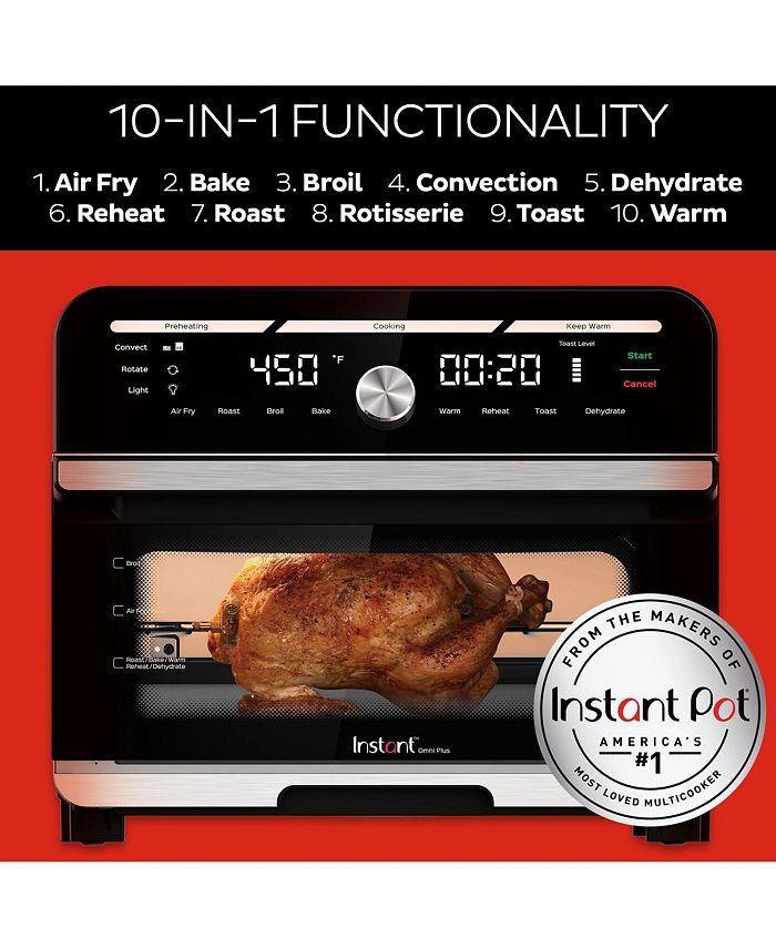 Instant Pot Omni Plus 20 Qt. Stainless Steel Air Fryer Toaster Oven ...