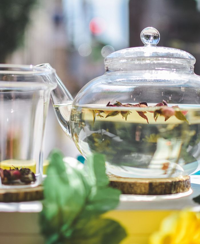 GROSCHE Monaco Glass Teapot with Glass Tea Infuser, 42 fl oz Capacity ...