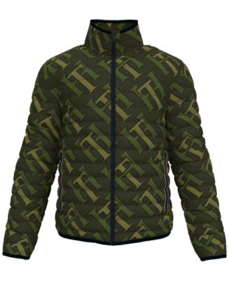 Tommy Hilfiger Men's Kiel Quilted TH Monogram-Print Insulator Jacket ...