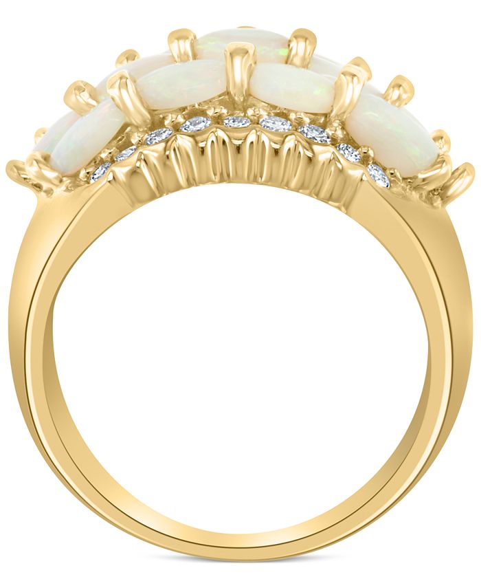 EFFY Collection EFFY® Opal (2-1/2 ct. t.w.) & Diamond (1/3 ct. t.w ...