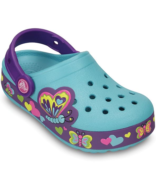 Crocs Girls' CrocsLights Butterfly Clogs & Reviews - All Kids' Shoes ...