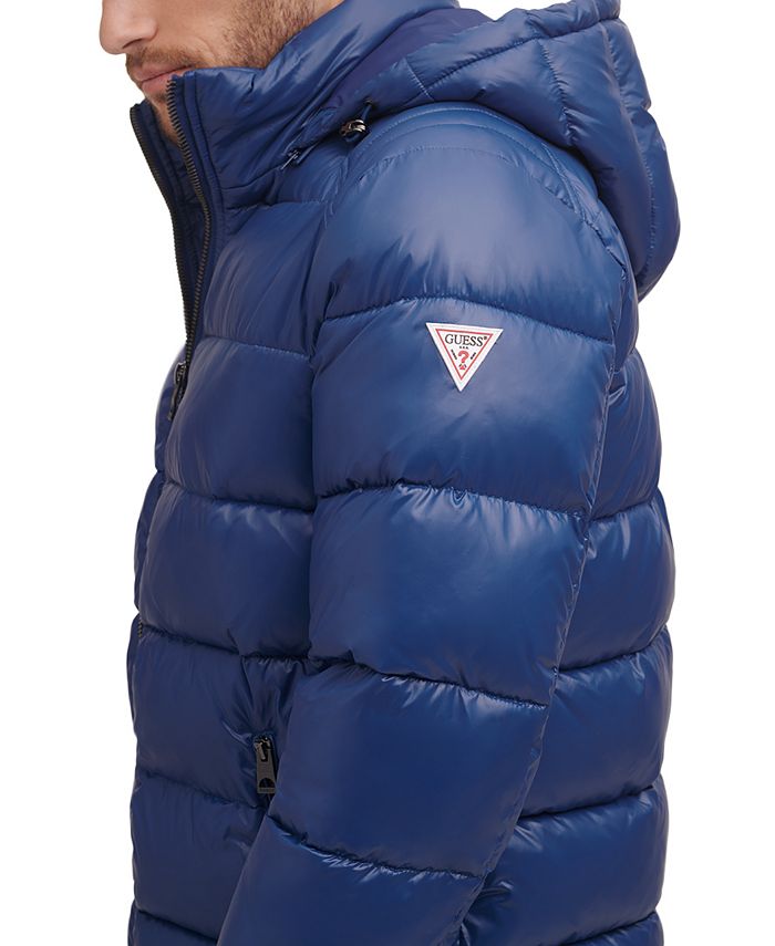 GUESS Men's Hooded Puffer Coat & Reviews - Coats & Jackets - Men - Macy's