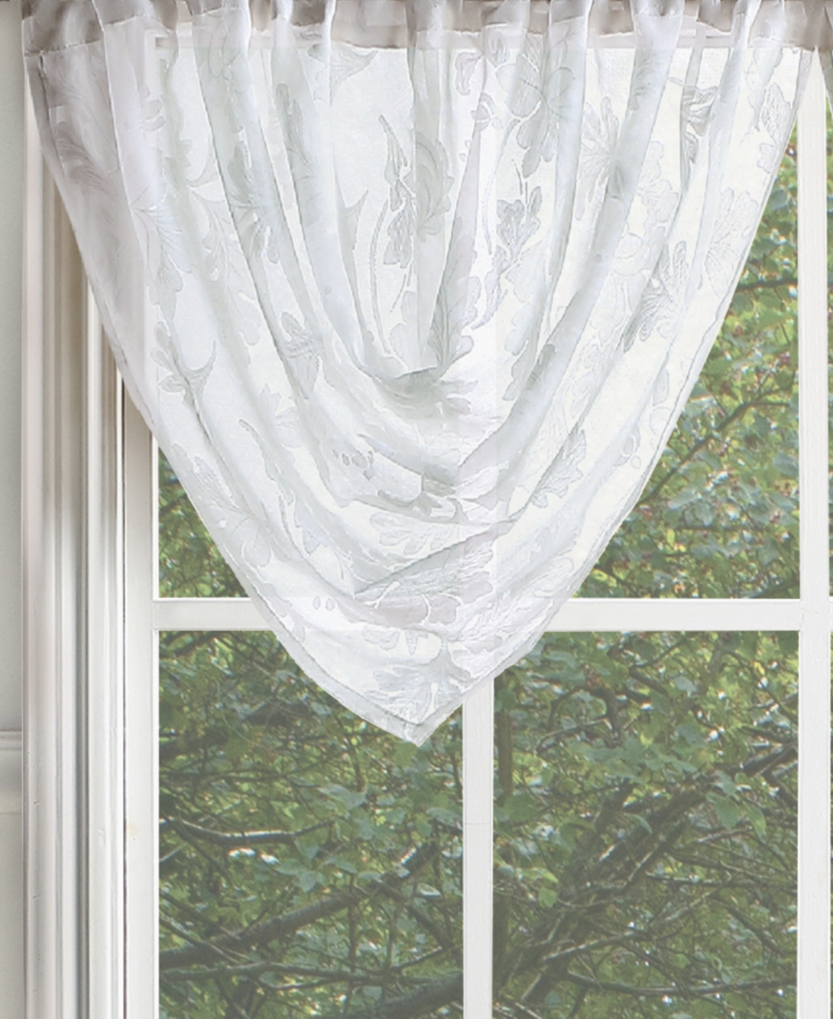 Martha Stewart Collection Aster Acanthus Poletop Curtain Panel Created ...