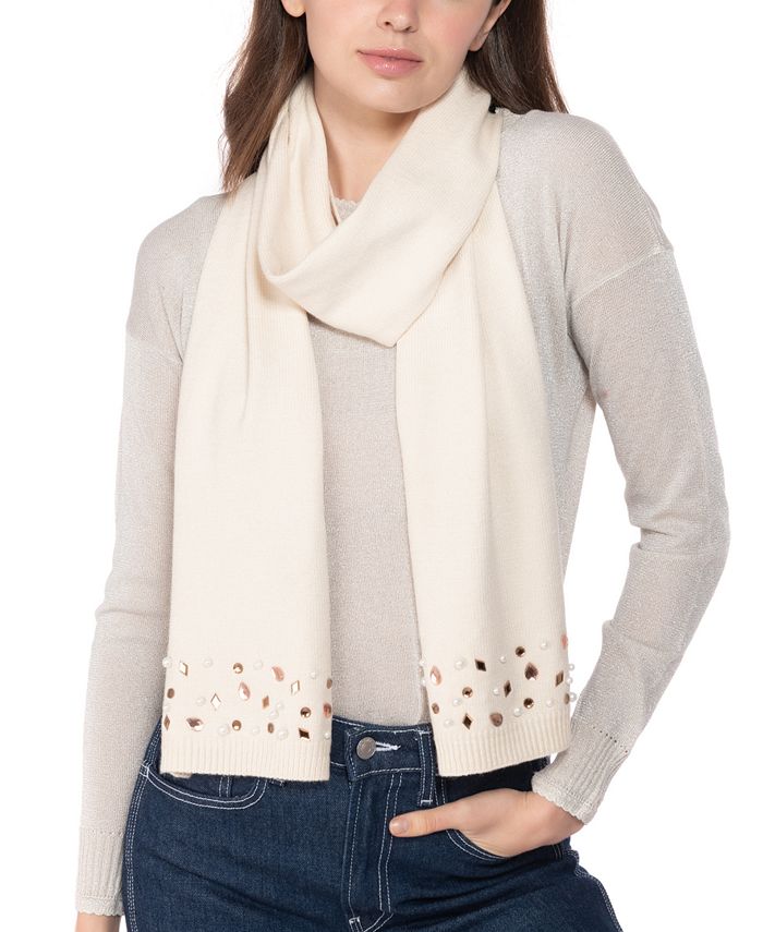 INC International Concepts Embellished Muffler Scarf, Created for Macy ...