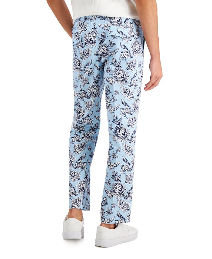 INC International Concepts Men's Slim Straight Floral Pattern Pants ...