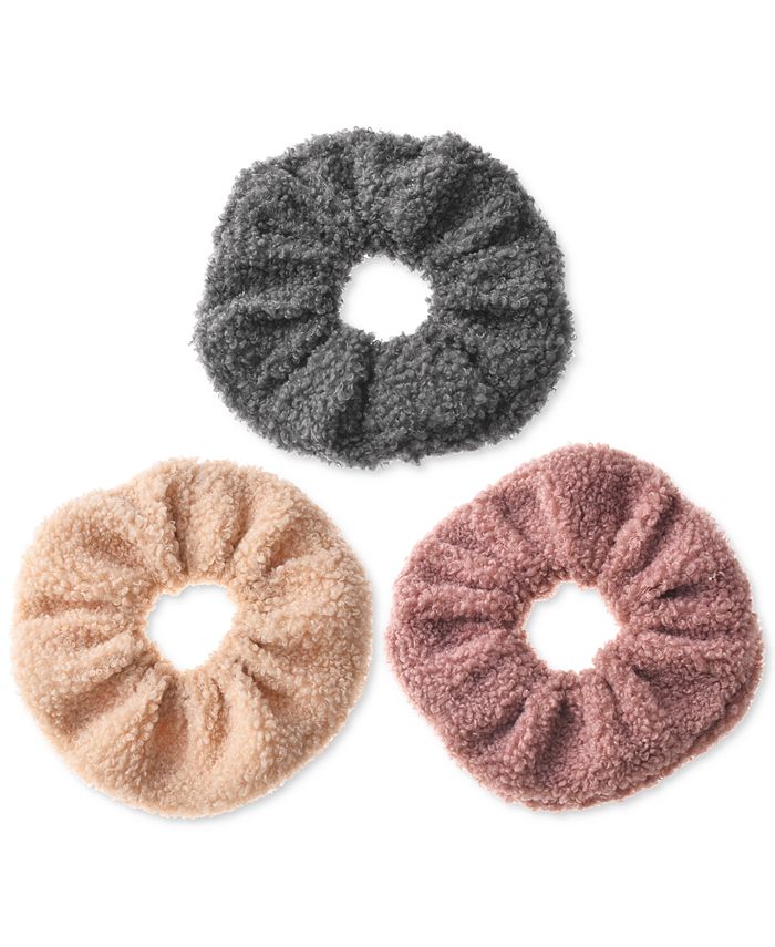 INC International Concepts 3-Pc. Neutral Hue Fabric Hair Scrunchie Set ...