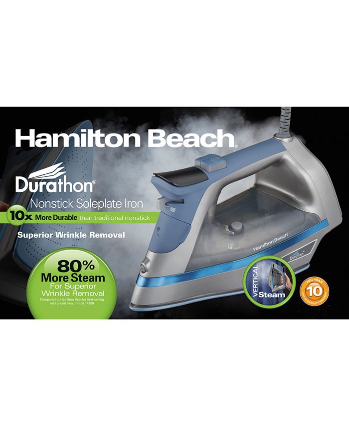 Hamilton Beach Durathon Nonstick Soleplate Digital Iron - Macy's