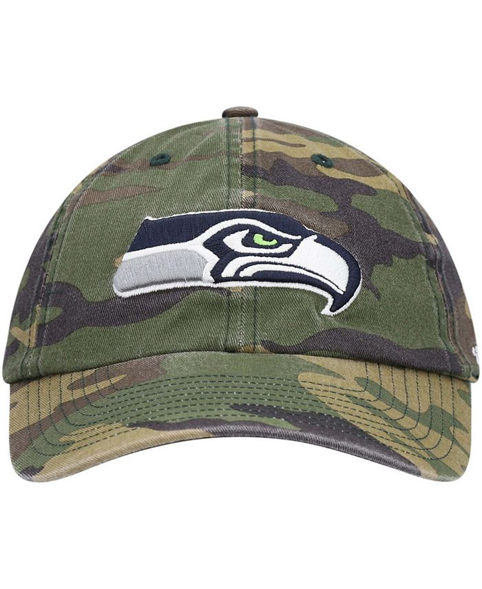 '47 Brand '47 Men's Camo Seattle Seahawks Woodland Clean Up Adjustable ...