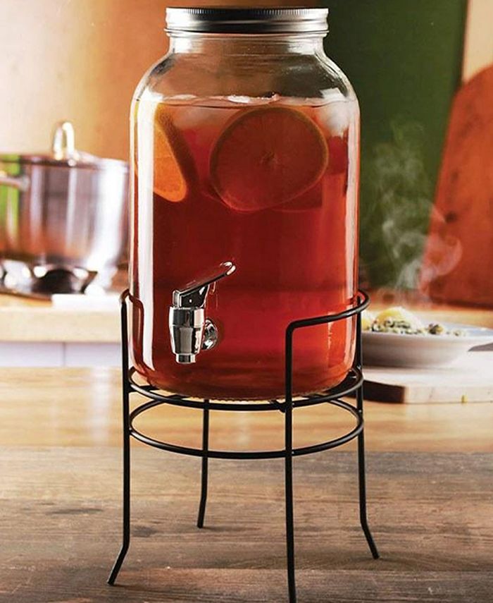 Style Setter Orchard Hill 1 Gallon Beverage Dispenser with Wire Stand ...