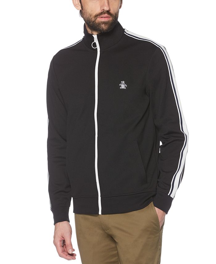 Original Penguin Men's The Earl Slim-Fit Stretch Taped Full-Zip Track ...