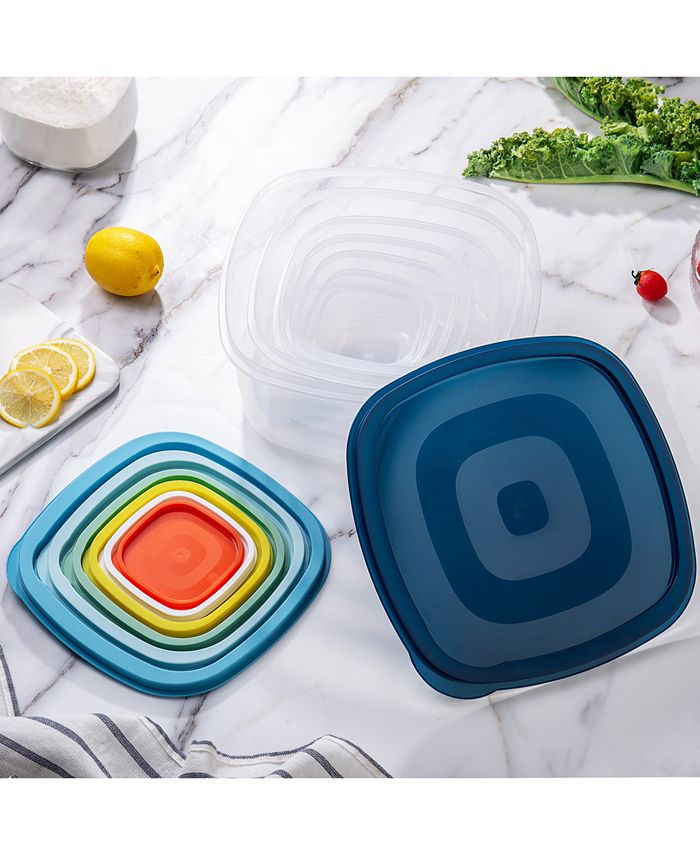 Enchante Cook With Color 14-Pc. Nesting Food Storage Set - Macy's