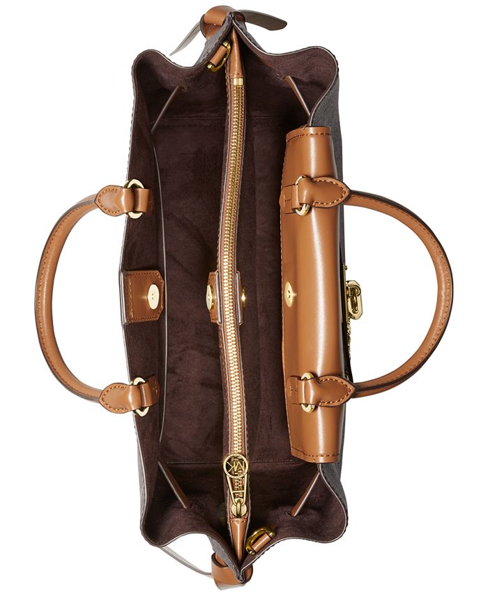 Michael Kors Logo Hamilton Legacy Large Belted Satchel - Macy's