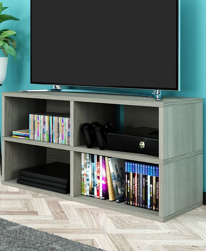 Way Basics 4 Cubby TV Stand - Macy's