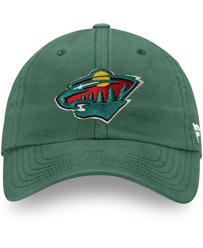 Fanatics Men's Green Minnesota Wild Core Primary Logo Adjustable Hat ...