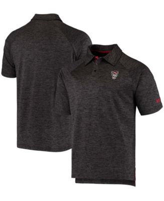 Men's Colosseum Heathered Black NC State Wolfpack Logo Down Swing ...