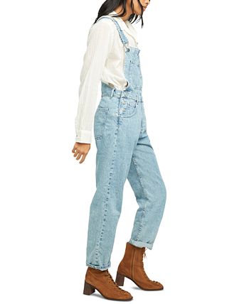 Free People Ziggy Cotton Denim Overalls - Macy's
