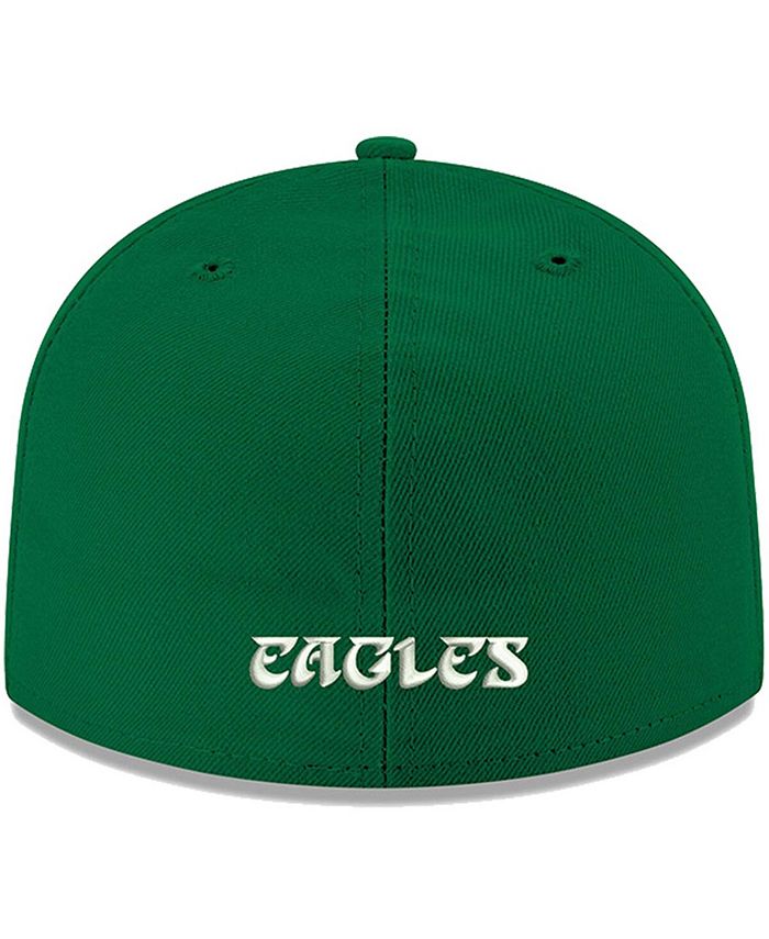 New Era Men's Kelly Green Philadelphia Eagles Omaha Throwback 59FIFTY ...