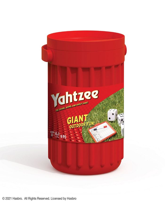 Hasbro CLOSEOUT! Oversized Yahtzee Game - Giant Outdoor Fun by Hasbro ...