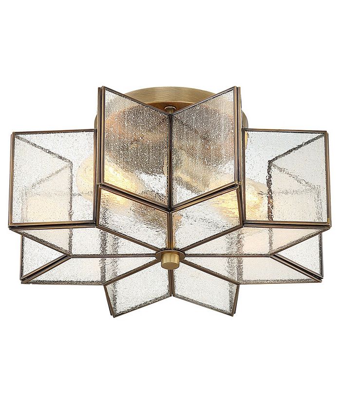 Meridian Lighting Estrella 2-Light Semi-Flush Mount - Macy's