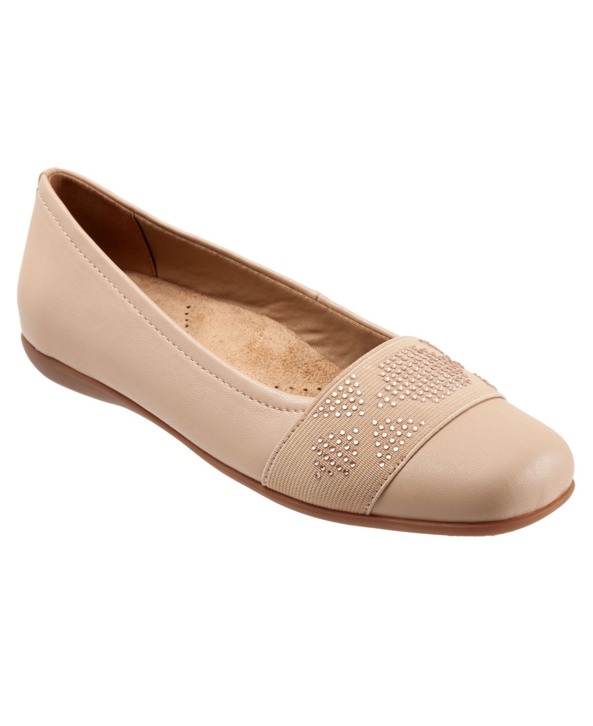 Click here for Trotters Samantha Flat - Nude Gem prices