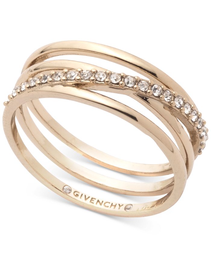 Givenchy Crystal Stack-Look Ring - Macy's