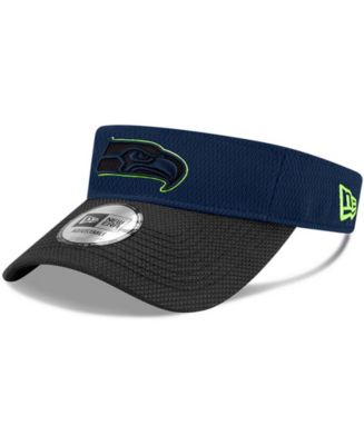 Men's College Navy, Black Seattle Seahawks 2021 NFL Sideline Road Visor ...