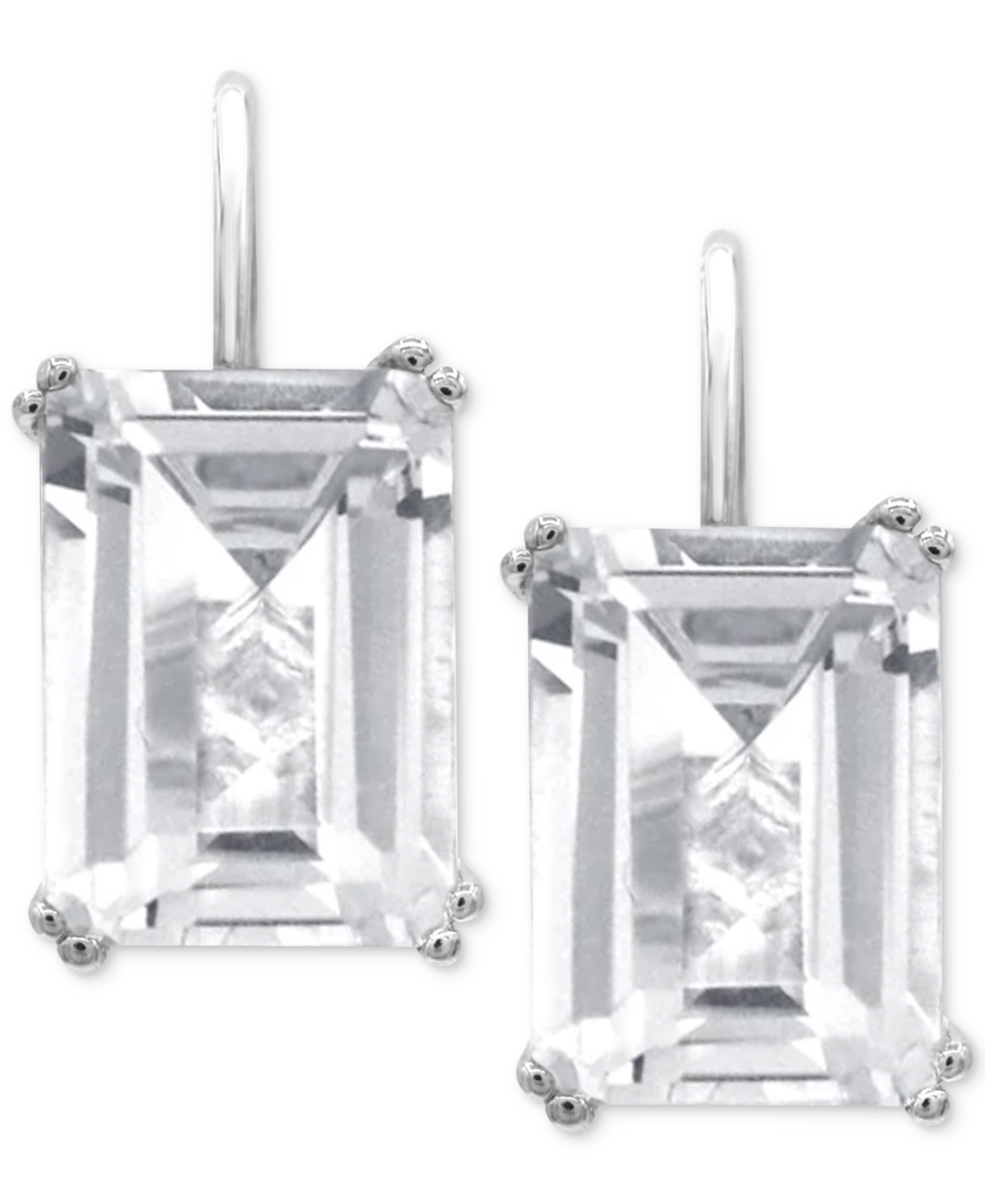 Click here for Lime Quartz Leverback Drop Earrings (12-5/8 ct. t.... prices