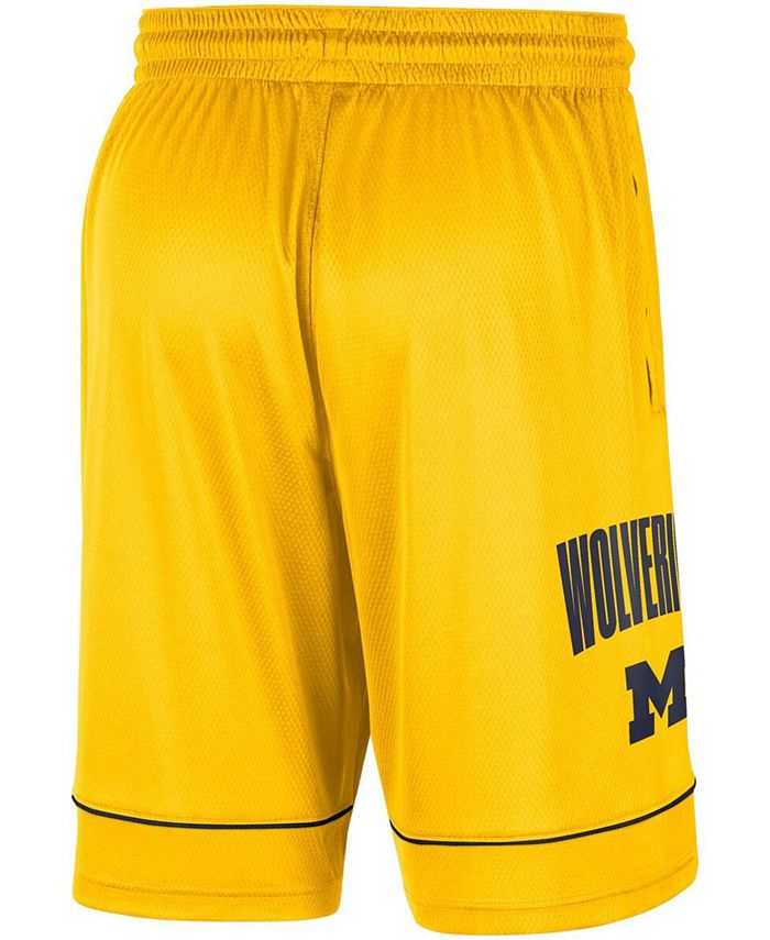 Jordan Men's Maize Michigan Wolverines Fast Break Performance Shorts ...