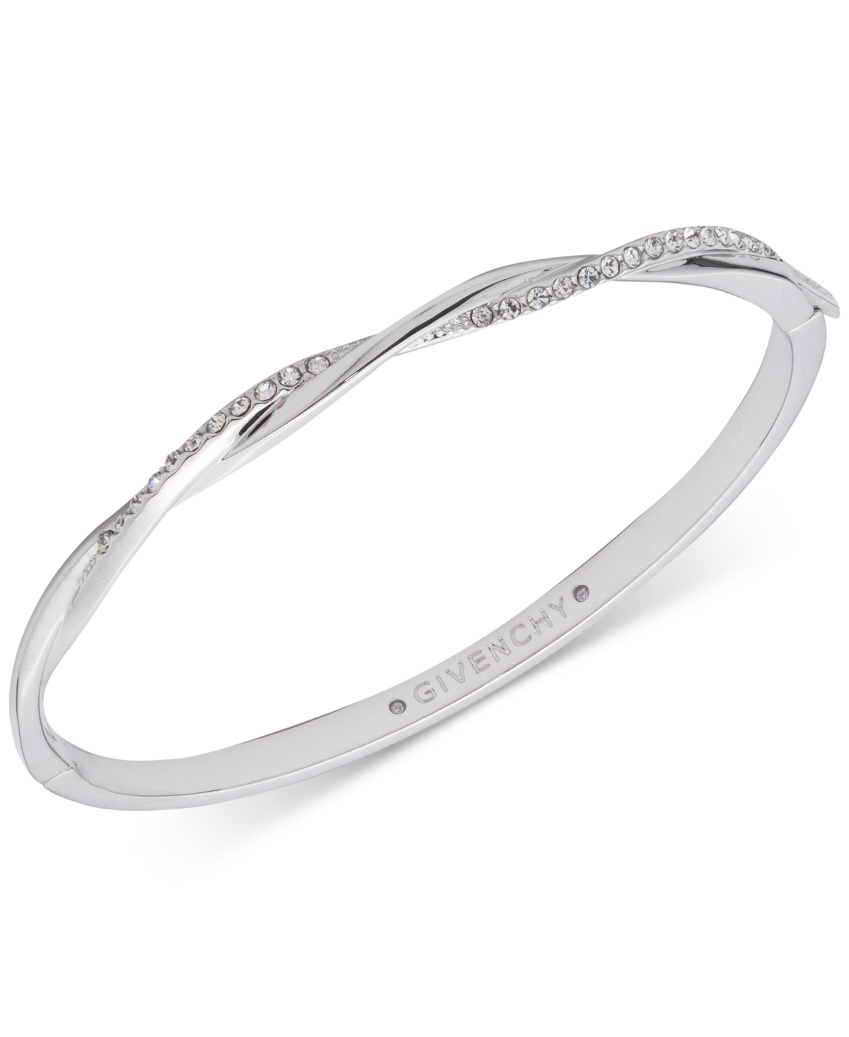 Click here for Givenchy Pave Twist Bangle Bracelet - Rhodium prices