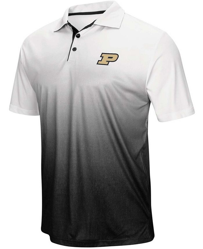 Colosseum Men's Heather Gray Purdue Boilermakers Magic Team Logo Polo ...