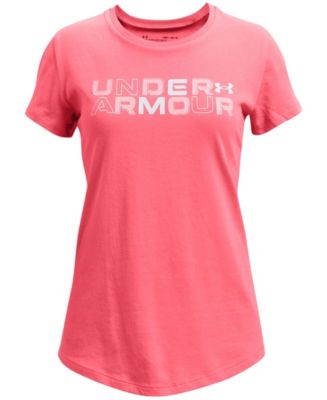 Under Armour Big Girls Woodmark Graphic T-shirt - Macy's