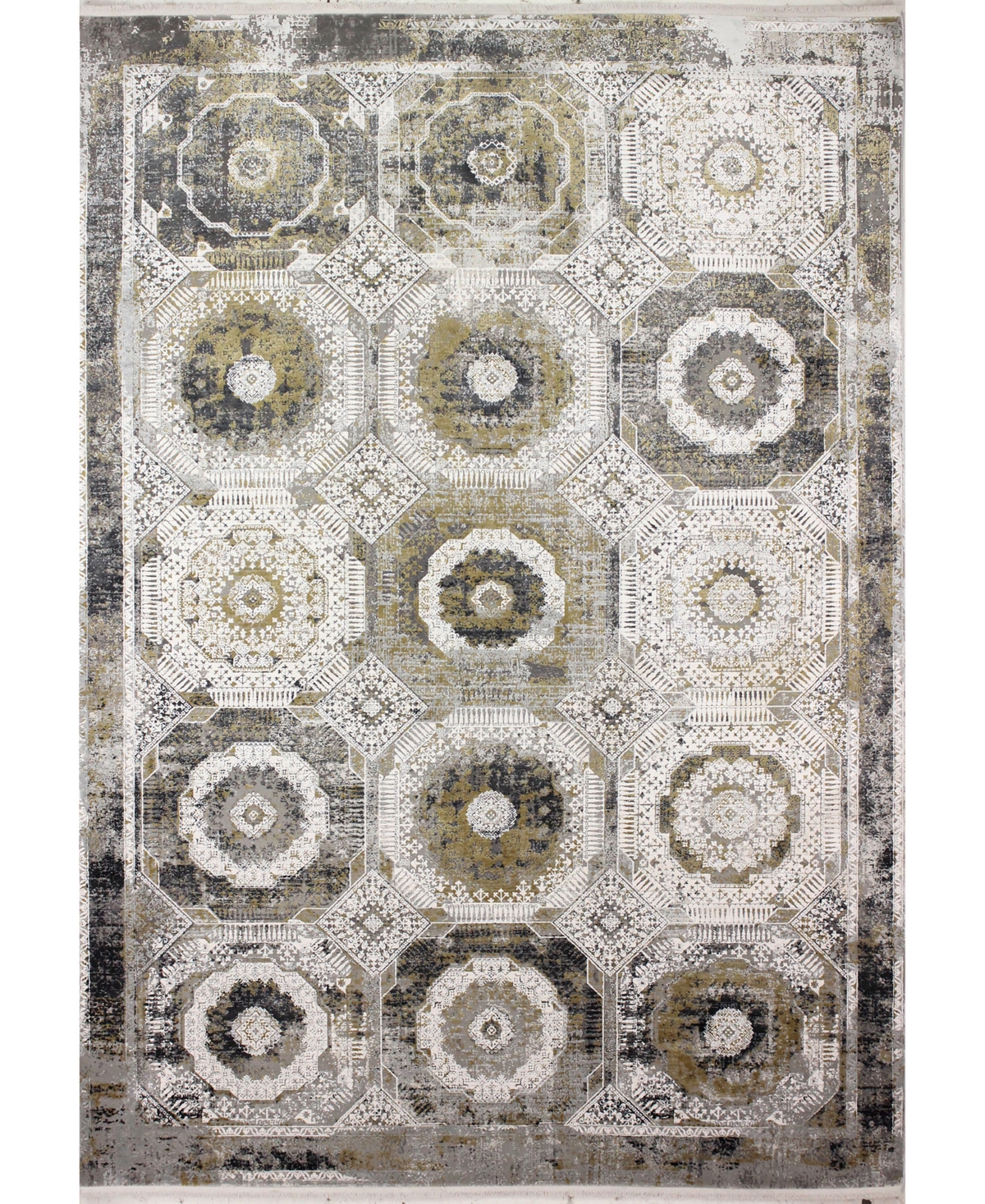Click here for Bashian Charm ALR127 3 x 5 Area Rug - Ivory  Gray prices