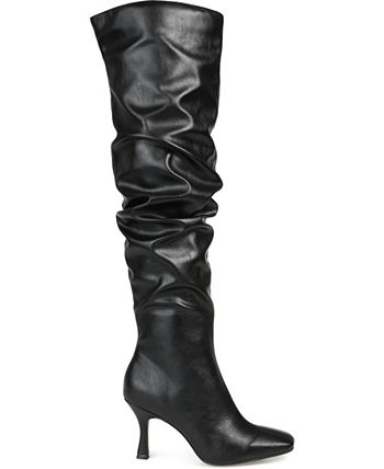 Journee Collection Women's Kindy Wide Calf Slouch Boots - Macy's
