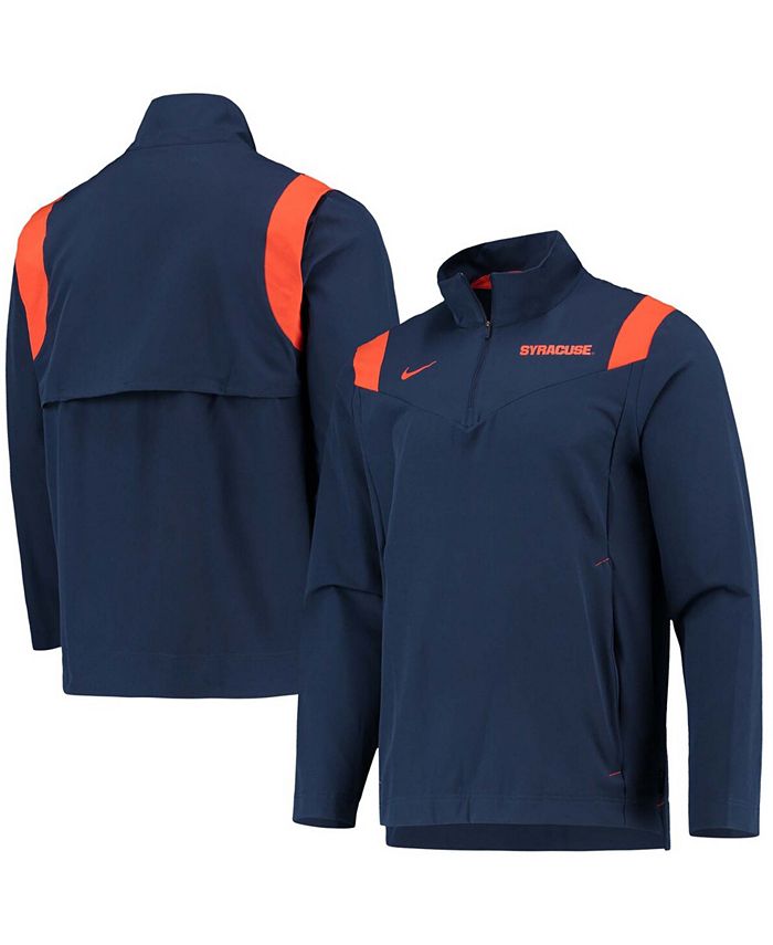 Nike Men's Navy Syracuse Orange Coach Half-Zip Jacket - Macy's