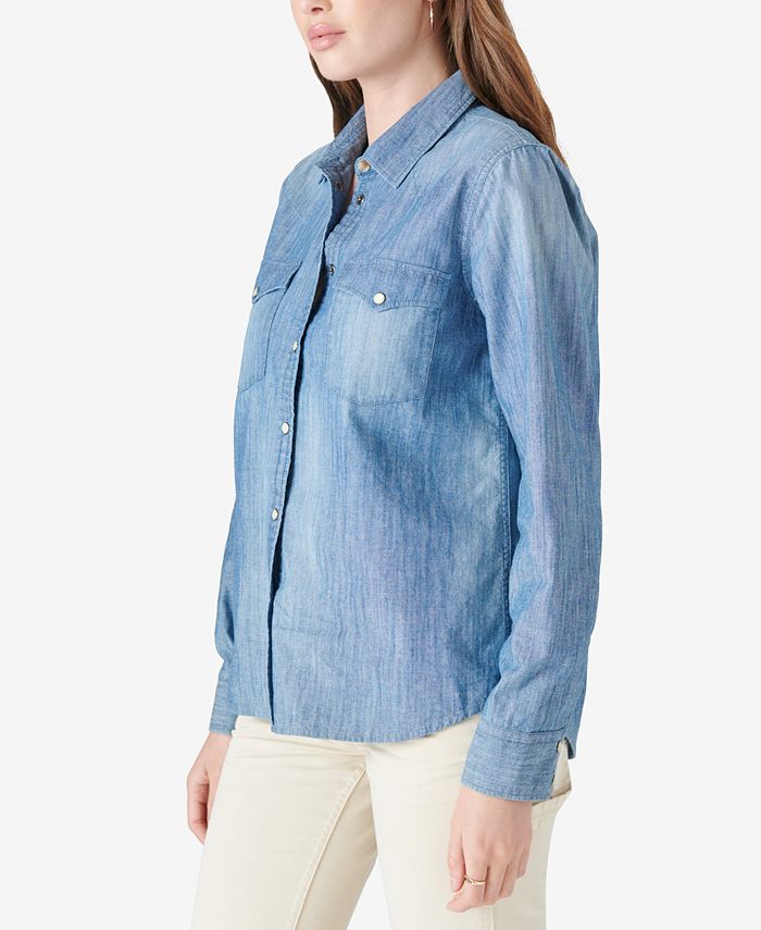 Lucky Brand Denim Western Snap-Front Shirt - Macy's