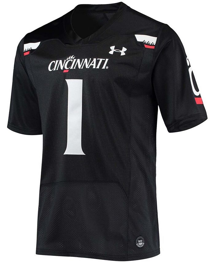 Under Armour Men's #1 Black Cincinnati Bearcats Team Premier Football ...