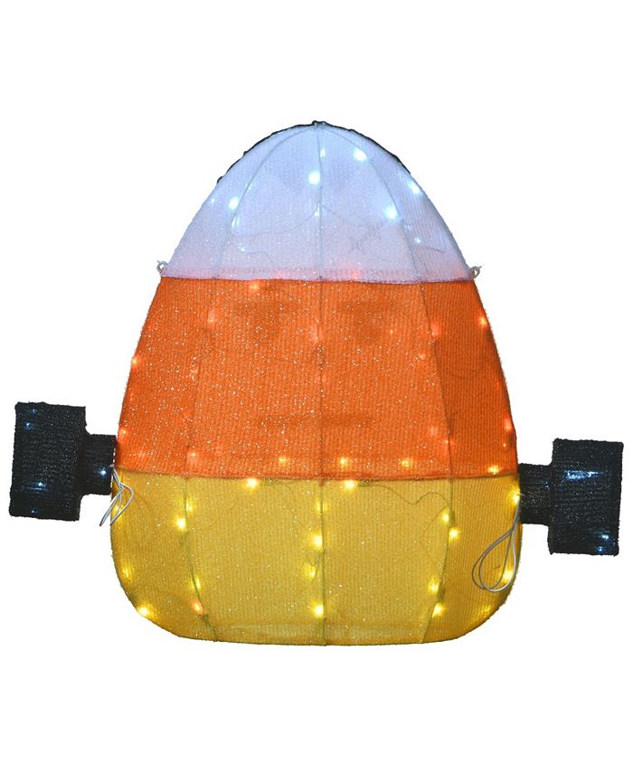 National Tree Company 24" Pre-Lit Candy Corn Frankenstein - Macy's