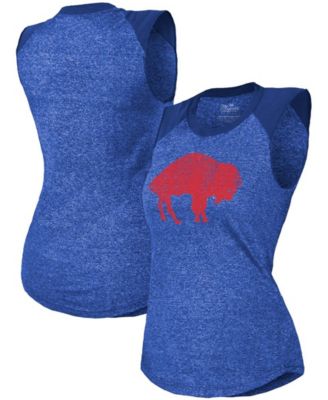 Women's Royal Buffalo Bills Retro Tri-Blend Raglan Muscle Tank Top - Macy's