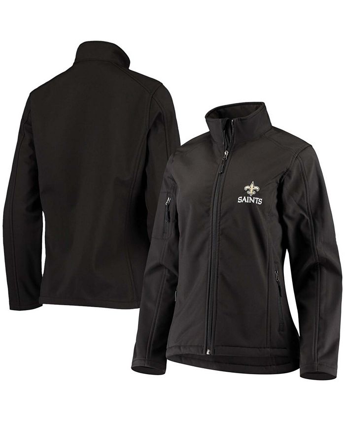 Dunbrooke Women's Black New Orleans Saints Full-Zip Sonoma Softshell ...