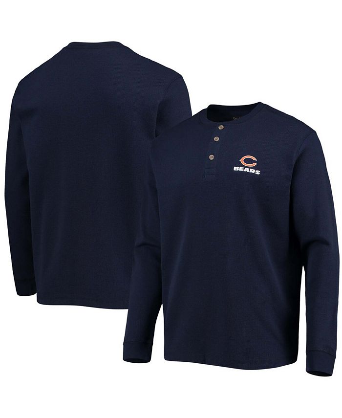 Dunbrooke Men's Navy Chicago Bears Logo Maverick Thermal Henley Long ...