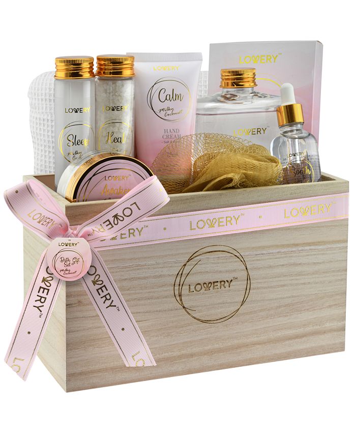 Lovery Milky Coconut Home Spa Body Care Gift Set, 10 Piece - Macy's